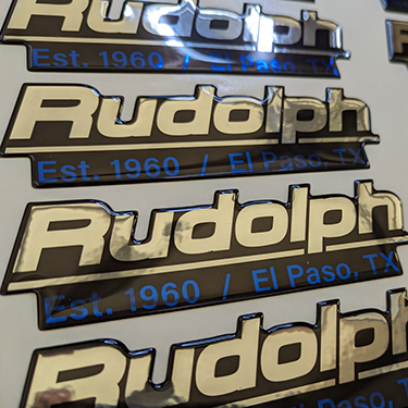 Custom Printed Domed Decals made of Polyurethane | Sticky Business